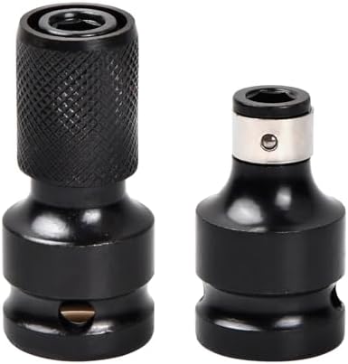 2 Pcs Impact Wrench Accessories, Universal Torque Socket Wrench Reducer ...