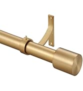 Amazon.com: Double Curtain Rods 36-72", Warm Gold Double Rod Curtain ...
