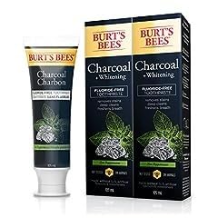 Burt's Bees Toothpaste, Fluoride Free, Charcoal, Zen Peppermint, 210 ...