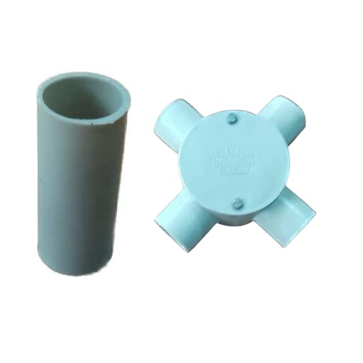 Combo White 3 Way Surface Junction 4 inch + Outer Diameter PVC 4 inch ...