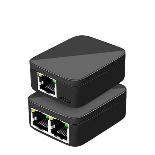 CAT6 CAT5E Ethernet Adapter Network Cable Splitter RJ45 Spliter 1-To- 2 ...