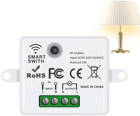 Remote Light Switches - 220V Remote Control Outlet Pre-Programmed ...