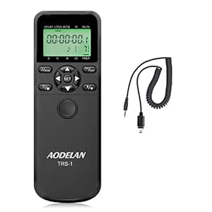 Buy AODELAN Timer Remote Shutter Release Compatible with Nikon Z7 Z6 D7500 D7200 D7100 D610 D600 ...