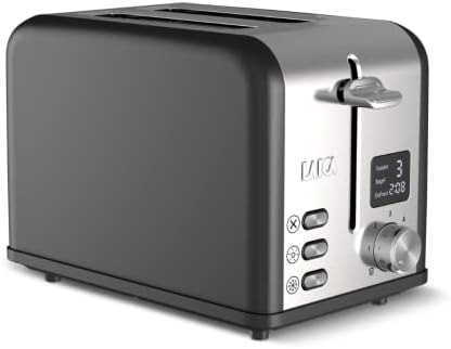 Dualit Architect 2 Slice Toaster Stainless Steel with Grey Trim Extra ...