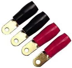 Amazon.com: STINGER 8 Gauge Ring Terminals (1/4") Hole (2 Pair ...