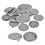 sourcing map 20Pcs Hinge Hole Covers, 35mm(1 3/8") Dia Plastic ...