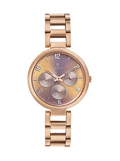 Titan Autumn Winter'15 Analog Rose Gold Dial Women's Watch - 2480WM01 ...
