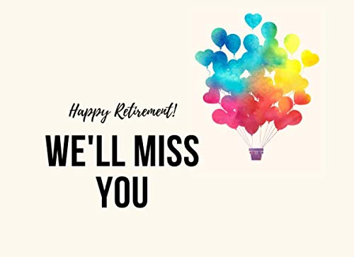 Amazon.com: Happy Retirement We'll Miss You: Retirement Party Guest ...