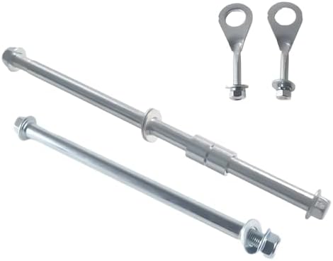 Amazon.com: FUWTLP 330mm Mini Bike Rear Axle + 225mm Front Wheel Axle ...