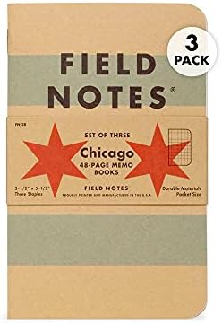 Amazon.com : Field Notes: Chicago 3-Pack - Graph Paper - 48 Pages - 3.5 ...