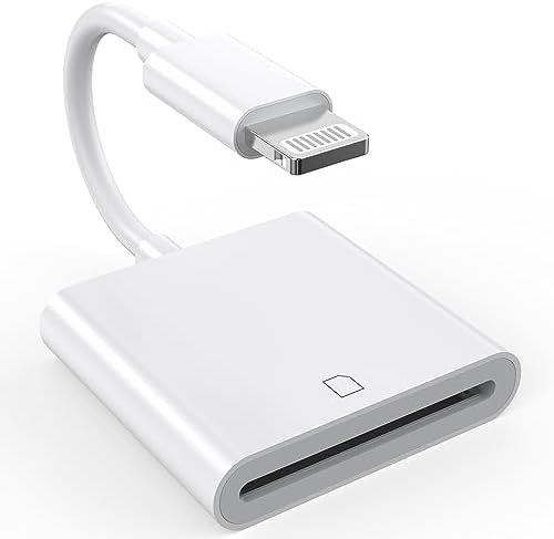 Amazon.com: Apple MFi Certified Lightning to SD Card Reader for iPhone ...