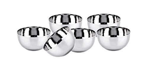 Buy Stainless Steel Premium Katori Big Size 350ml - Set of 6 Online at ...