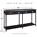 Amazon.com: Signature Design by Ashley Eirdale Vintage Casual 4 Drawer Console Sofa Table, Black ...