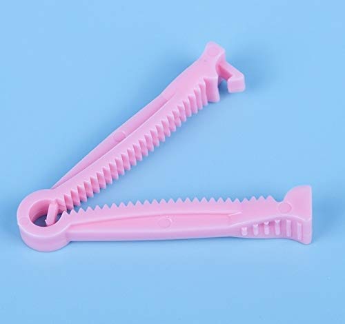 Buy 50 Pink Umbilical Cord Clamps for Veterinary, Home Birth ...
