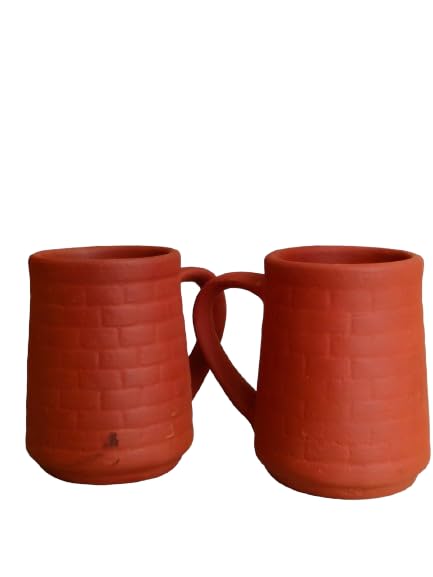 Buy Mrittika Art k Handcrafted Mitti Clay Cup, Mug, Natural Handmade ...