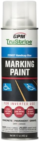 17 Ounce Handicap Blue Inverted Aerosol Marking Paint - Pack of (2 ...