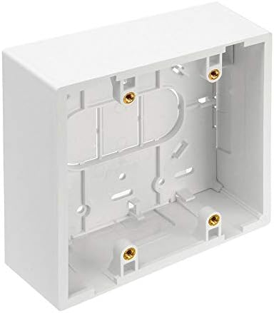 Leviton Surface Mount Backbox, Dual Gang, 1.89", 42777-2WA, White ...