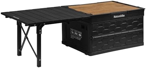 Amazon.com: Naturehike Lispace Camping Table with Storage Box, 50L ...