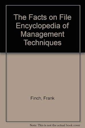 The Facts on File Encyclopedia of Management Techniques: Buy Online at ...