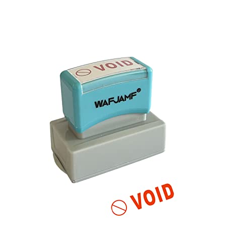 Snapklik.com : WAFJAMF Void StampsSelf-Inking Rubber Office Stamp Red ...