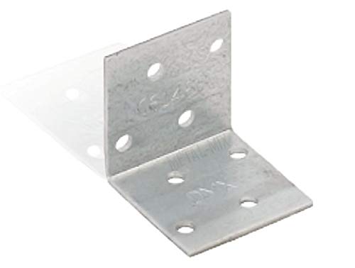 KM1 Galvanised Corner Brace 40x40x40 T2mm Angle Bracket Joints Timber ...