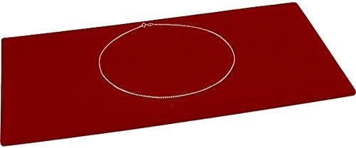 Amazon.com: FindingKing Red Velvet Jewelry Chain Display Pad Showcase ...