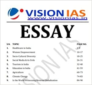 Buy Vision IAS Essay Class Notes 2021 Printed English [Printout] Staple ...