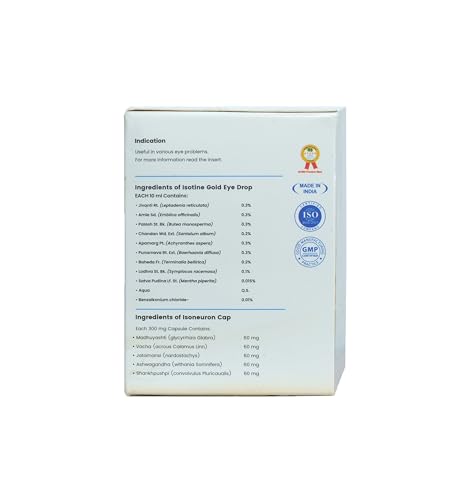 Pack Eye Drops & ISO Neuron Capsules for Serious Eye Problems with ...