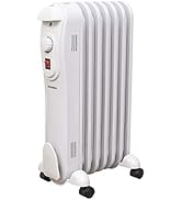 Schallen Portable Electric Slim Oil Filled Radiator Heater with ...