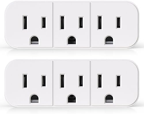 Amazon.com: Elecan 3-Outlet Rotating Plug Wall Outlet Extender, 180 ...