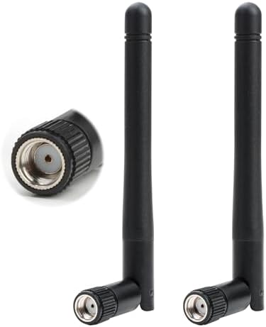 2 Pack WiFi Antenna RP-SMA WiFi Aerial 2.4GHz 5GHz 5.8GHz 3dBi MIMO ...