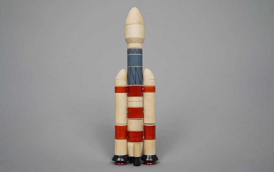 Indic Inspirations ISRO GSLV Wooden DIY Rocket Model : Amazon.in: Toys ...
