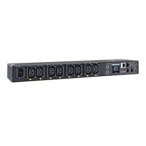 CyberPower PDU41004 Switched PDU, 100-240V/12A, (Derated to 12A UL /10A CE), 8 Outlets (C13 ...