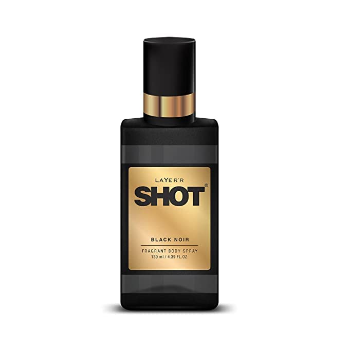 Shot Black Noir | Long Lasting Body Spray | for Men | 130ml : Amazon.in ...