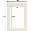 Amazon.com: 5x7 Mat for 8x10 Frame - Precut Mat Board Acid-Free ...