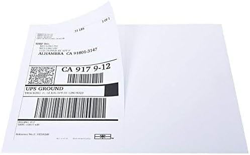 Amazon.com : Half Sheet Labels, 2 Labels Per Page, 8.5" x 5.5" Label ...