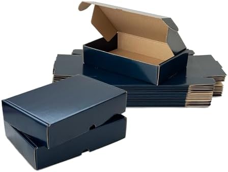 Amazon.com: FEXTA 9x6x2 Inches Shipping Boxes Set - (20 Pack) Navy ...