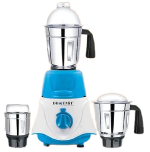 Buy Dhrumit 850 Watts Mixer Multipurpose Grinder with 3 Stainless Steel ...