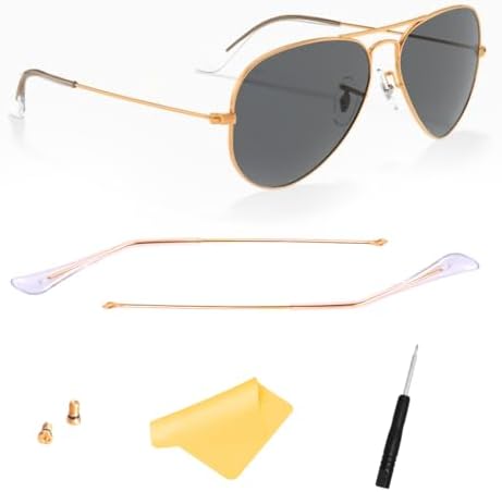 Amazon.com: Replacement Temple Tips Temple Arms for Ray-Ban Aviator ...
