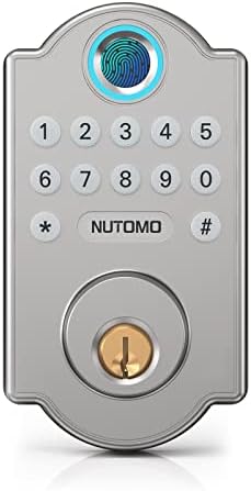 Keypad Fingerprint Door Lock Deadbolt: Digital Code Locks for Front ...