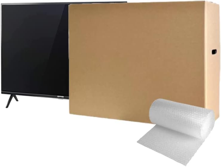 TV Removal Cardboard Box - Double Walled Solid Cardboard TV Box for ...