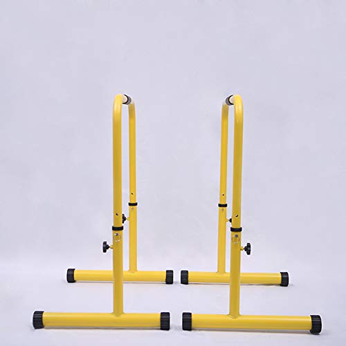 Amuahua Adjustable Parallel Bars/Dip Bars (Set of 2) Indoor Pull/Push ...