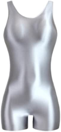 Amazon.co.jp: MJINM ノースリーブショーツタイツ レーディスノースリーブレオタード.伸縮性 極薄素材.激密着.目立つレース ...