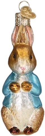Amazon.com: Old World Christmas Mrs. Rabbit and Peter Glass Blown ...