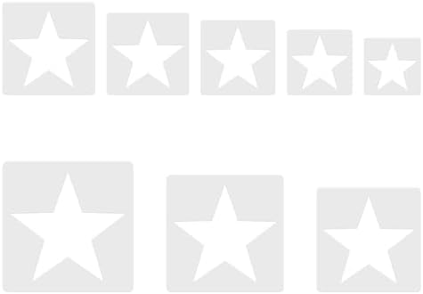 Amazon.com : 4 Pcs Star Stencil Star Stencils Different Sizes for ...