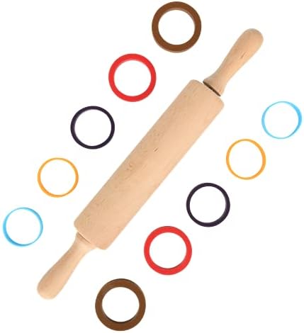 SUPER KITCHEN Teigroller Nudelholz Einstellbares, Nudelhölzer Teigrolle ...