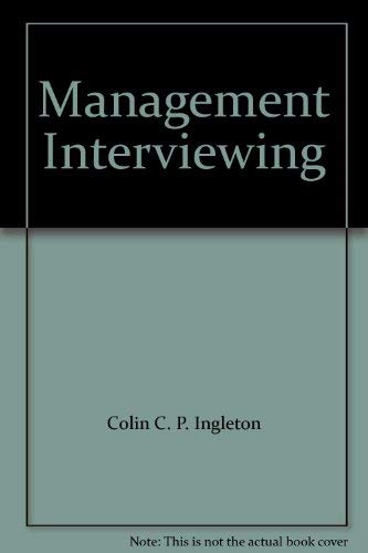 Management Interviewing: Colin C. P Ingleton: 9780951397305: Amazon.com ...