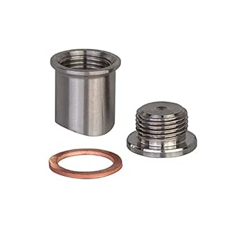 Amazon.com: Universal O2 Oxygen Sensor Stepped Mounting Foreman And ...