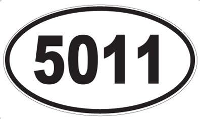 Amazon.com - Number 5011 Oval Sticker