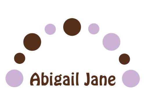 Amazon.com : Personalized Dots Arch Wall Decal : Nursery Decor Products ...